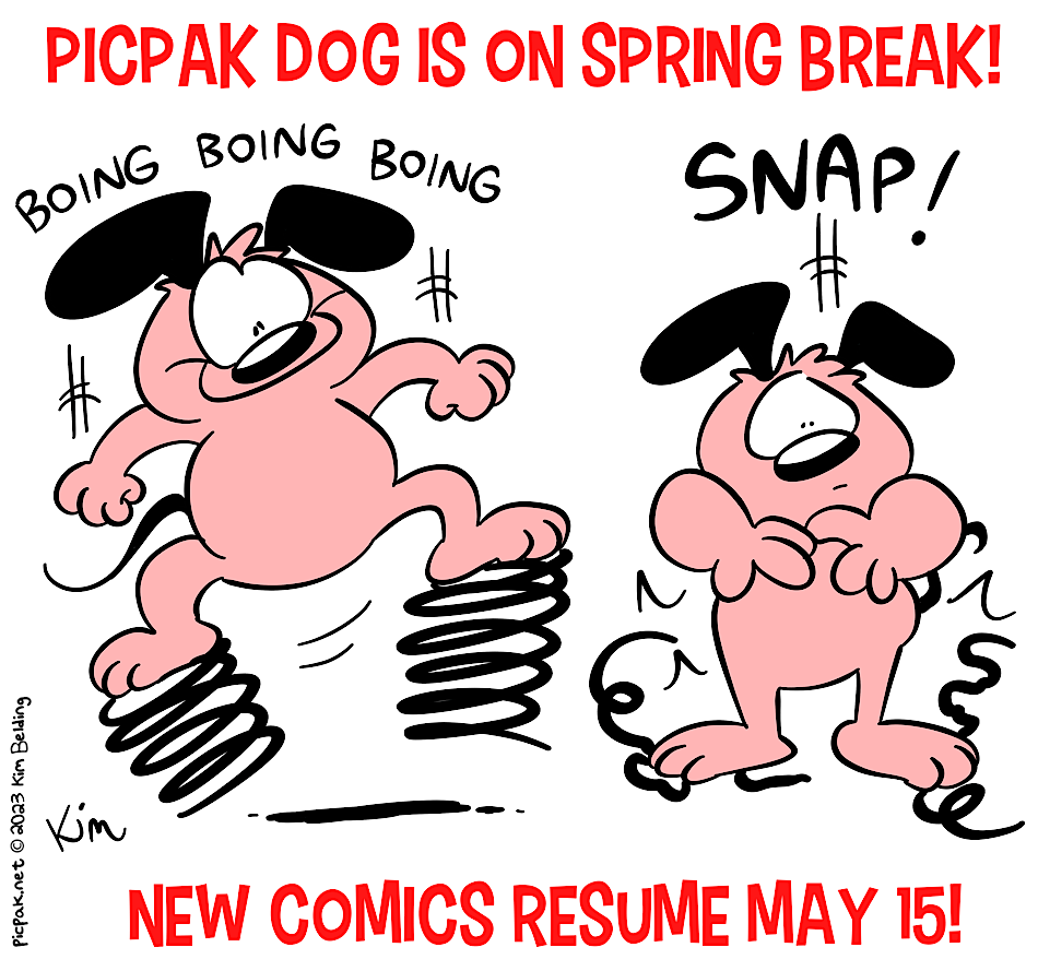 Spring Break! - Picpak Dog