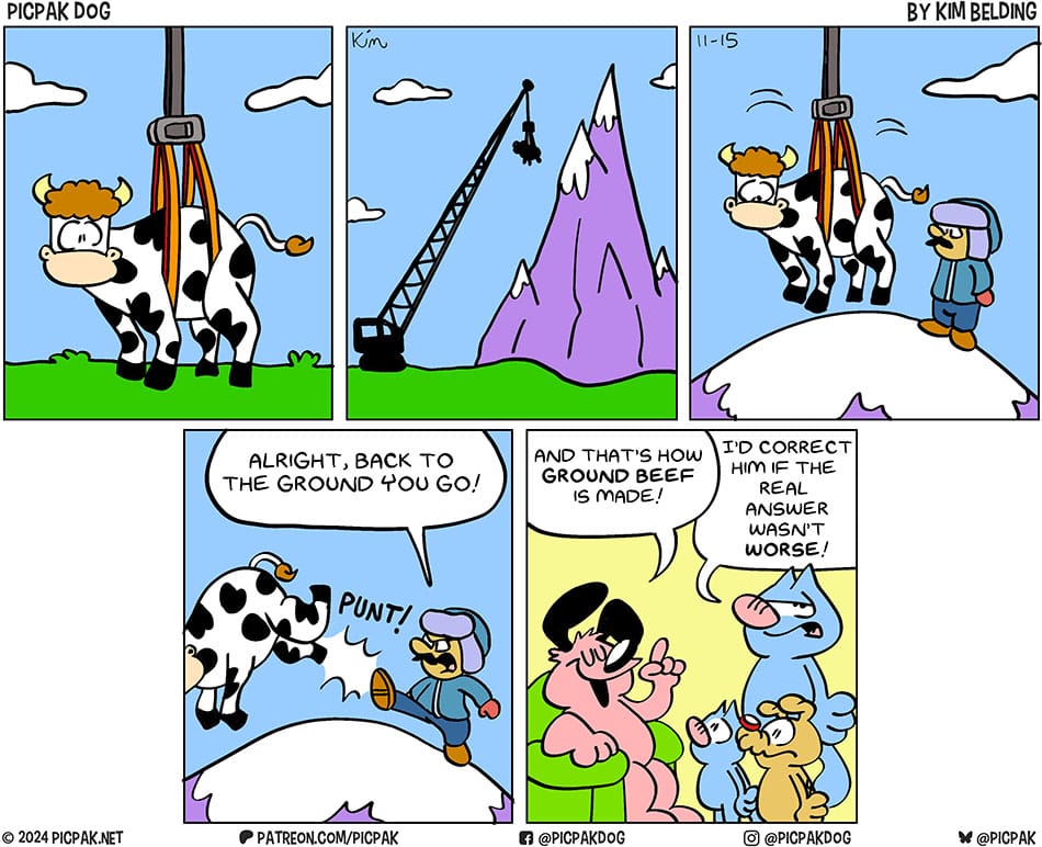 Picpak Dog - Comic Strips by Kim Belding